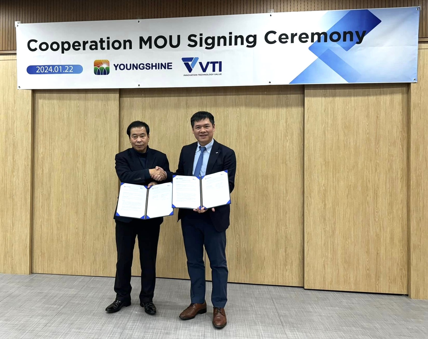 VTI Signed a MOU with YOUNGSHINE D&C to Strengthen Smart Construction Technology Development